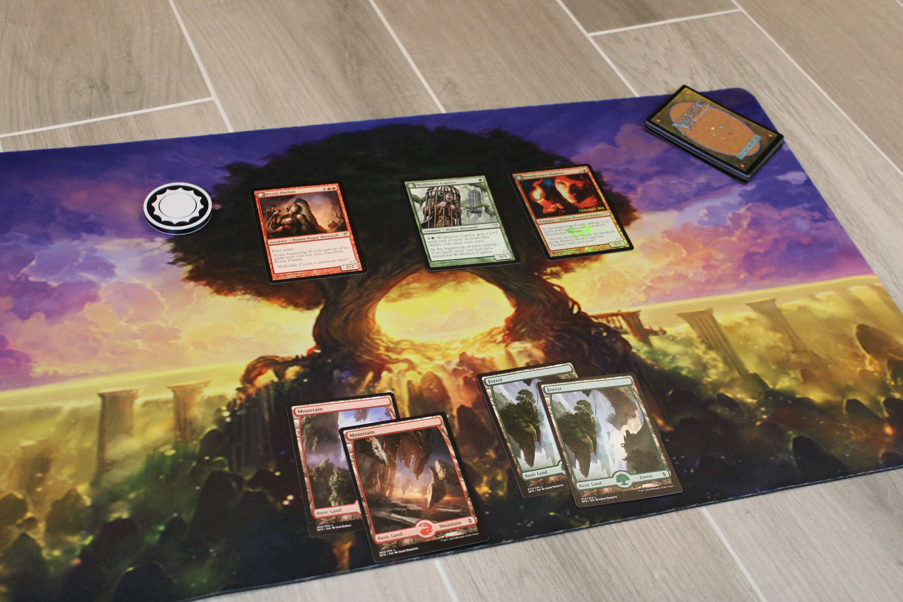 Magic the Gathering Werewolf token | Day Night coin | Game Marker ...