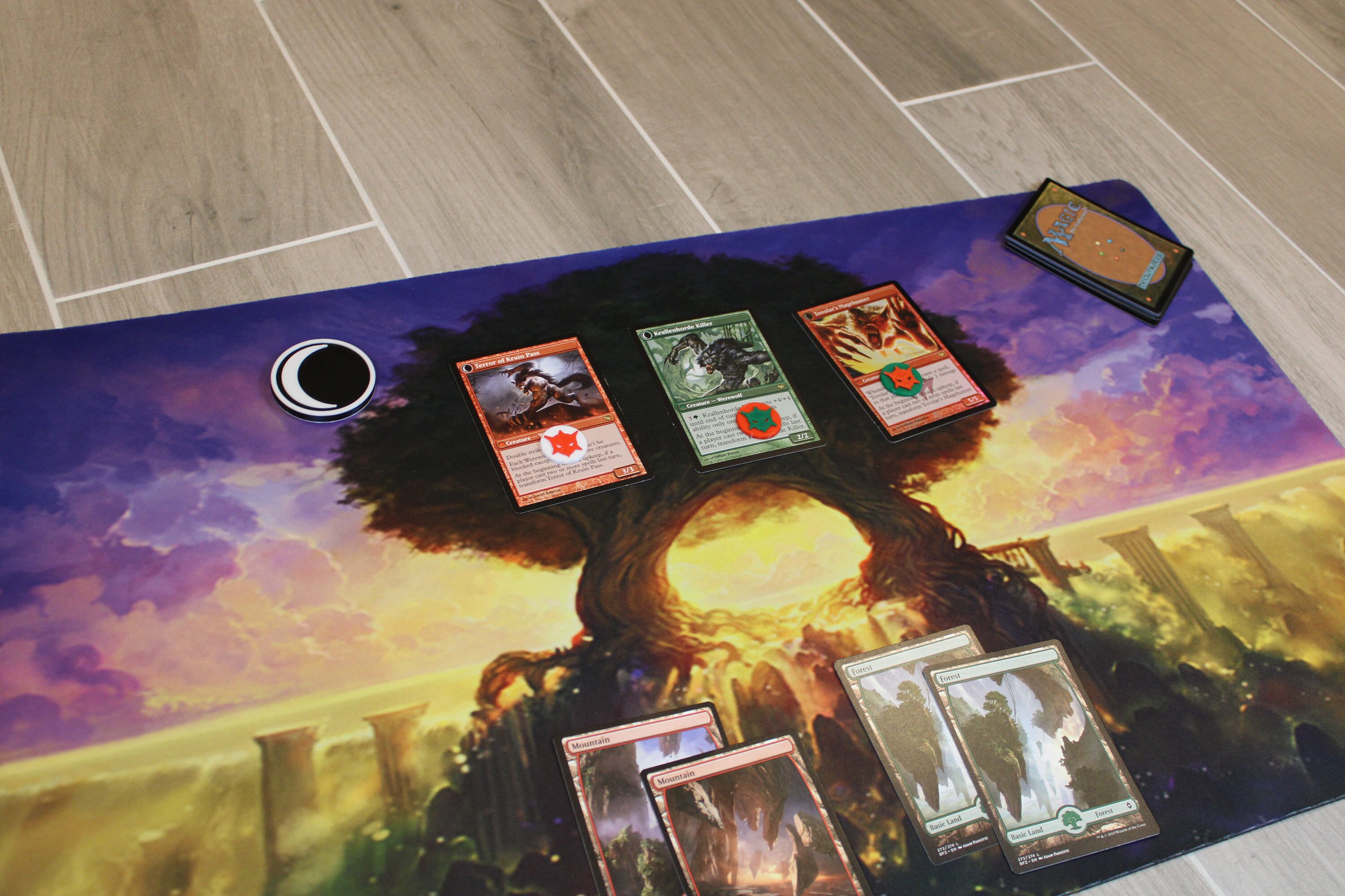 Magic the Gathering Werewolf token | Day Night coin | Game Marker ...