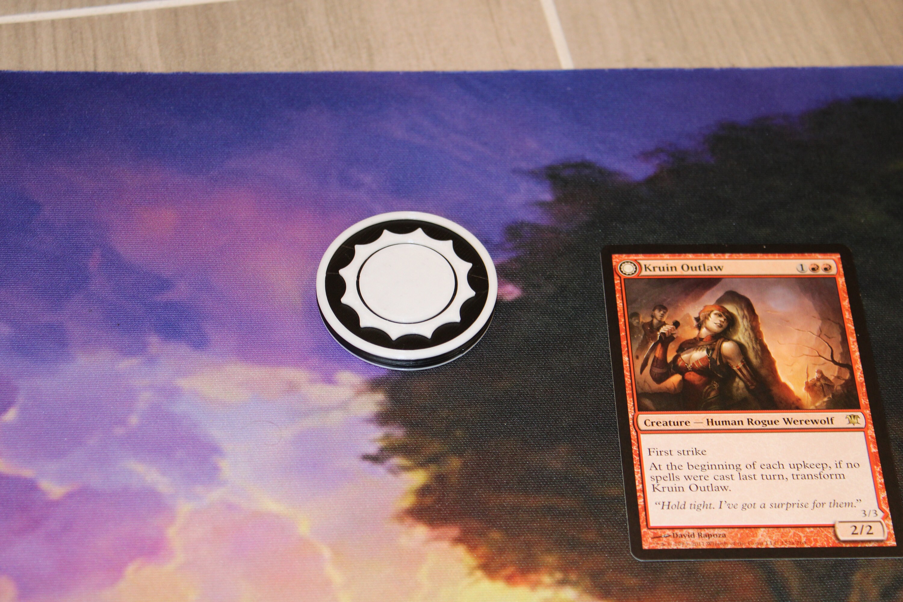 Magic the Gathering Werewolf token | Day Night coin | Game Marker ...