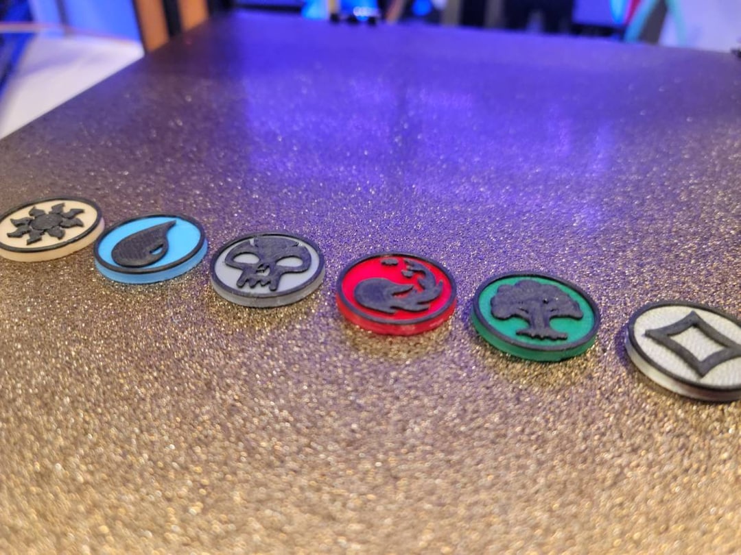 Colored Mana Tokens | Magic the Gathering | Color Markers - Etsy