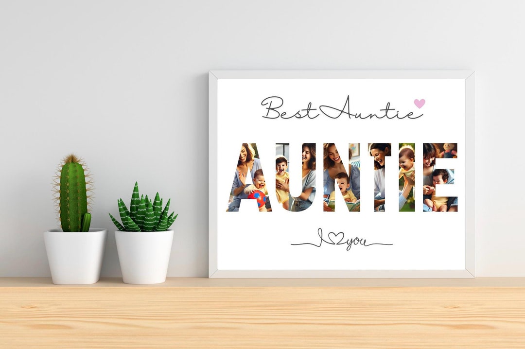 Aunt Photo Prints,custom Auntie Prints,personalized Auntie Photo Gifts ...