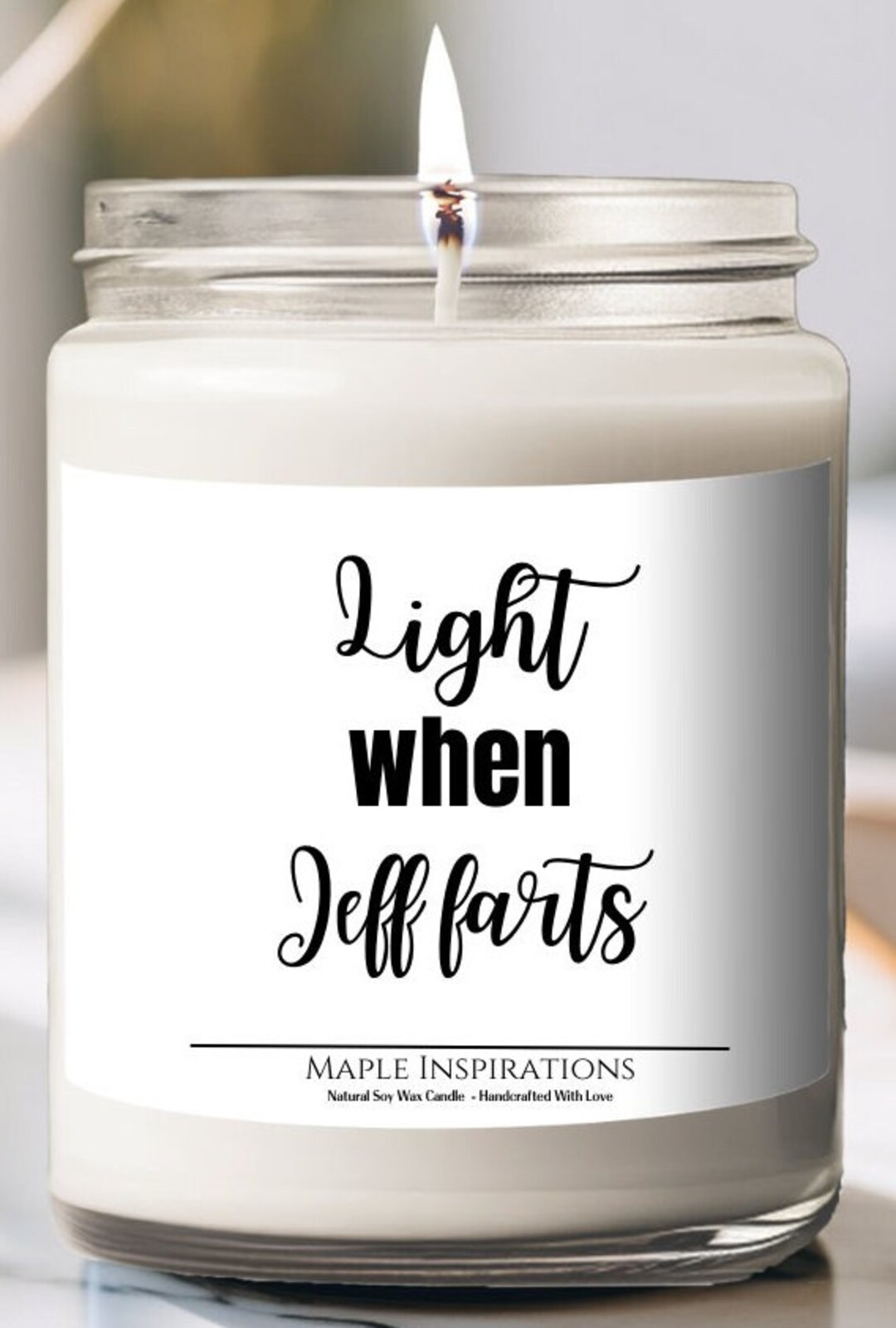 Personalized Light When Name Farts Candle, Custom Candle Gift, Funny ...