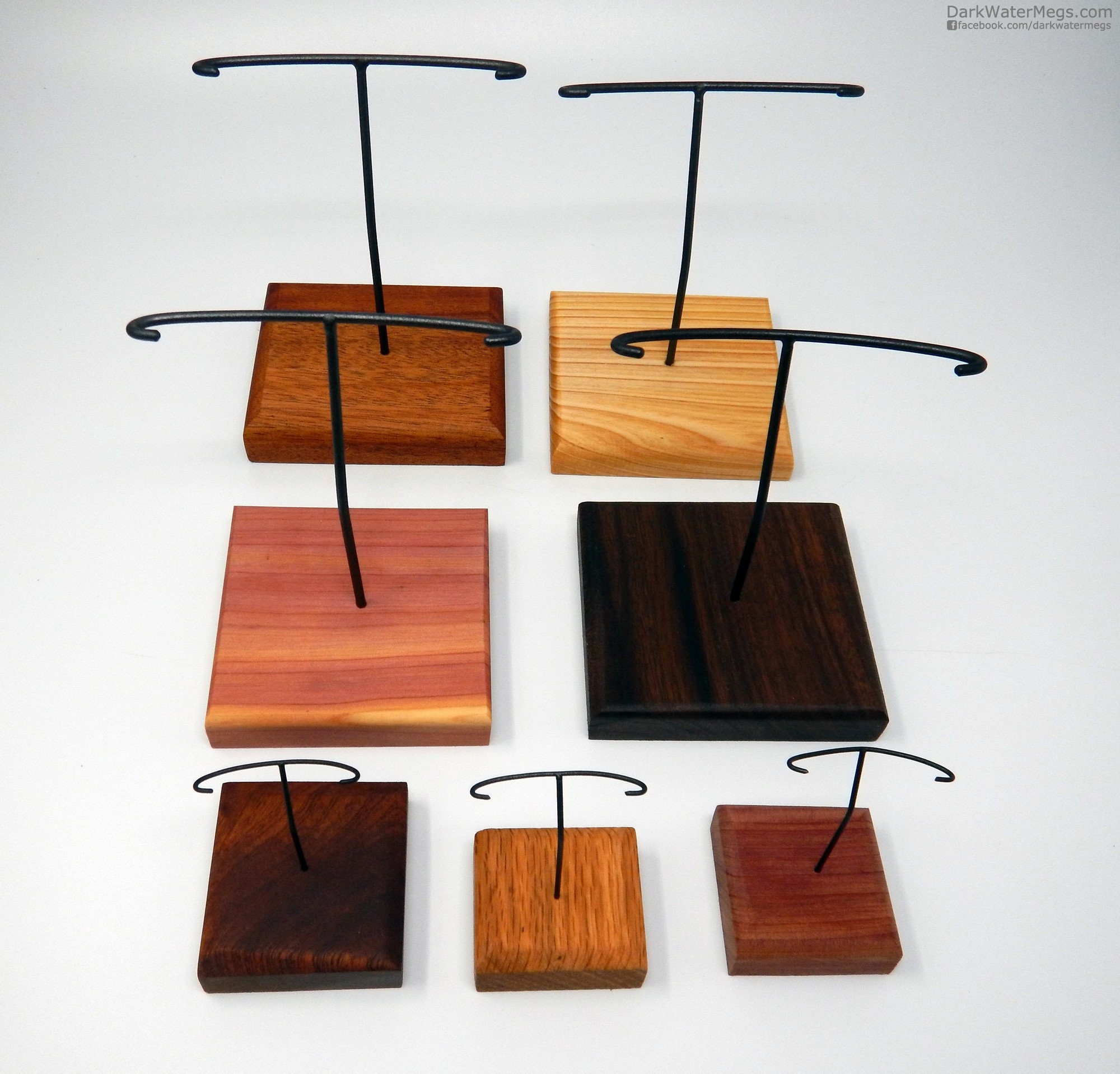 Display Stands for Megalodon Teeth - Steel and Natural Wood - Made in ...