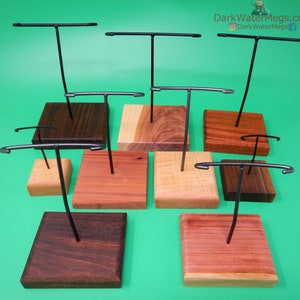 Meg Tooth Stand. Wood and Metal Elegant and Sturdy Mount for Displaying ...