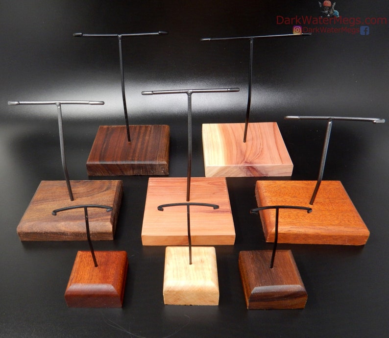 Shark Tooth Stand. Powder Coated Metal and Wood for Displaying a ...