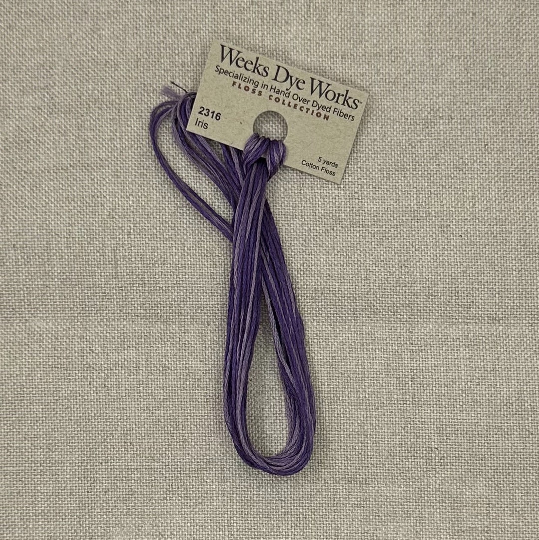 Iris #2316 by Weeks Dye Works ~ 6 Strand Embroidery Floss - Etsy