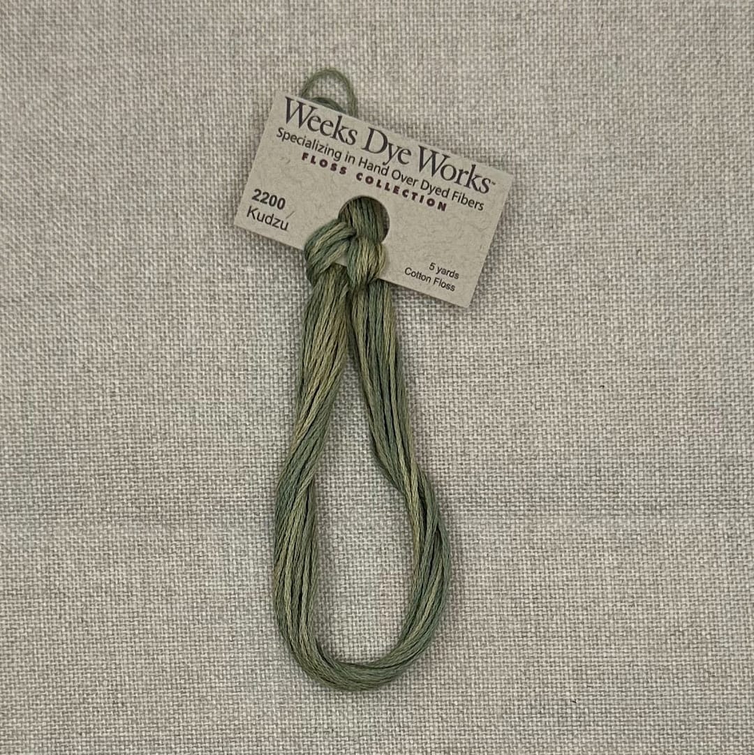 Kudzu 2200 by Weeks Dye Works 6 Strand Embroidery Floss - Etsy