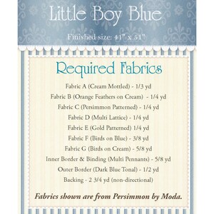 Little Boy Blue Quilt Pattern - Etsy