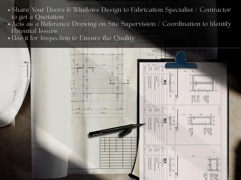 Autocad Door & Window Diagram Templates: Editable DWG Drawings - Etsy