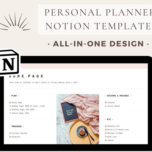 Light Academia All-in-one Notion System Template for Life | Etsy