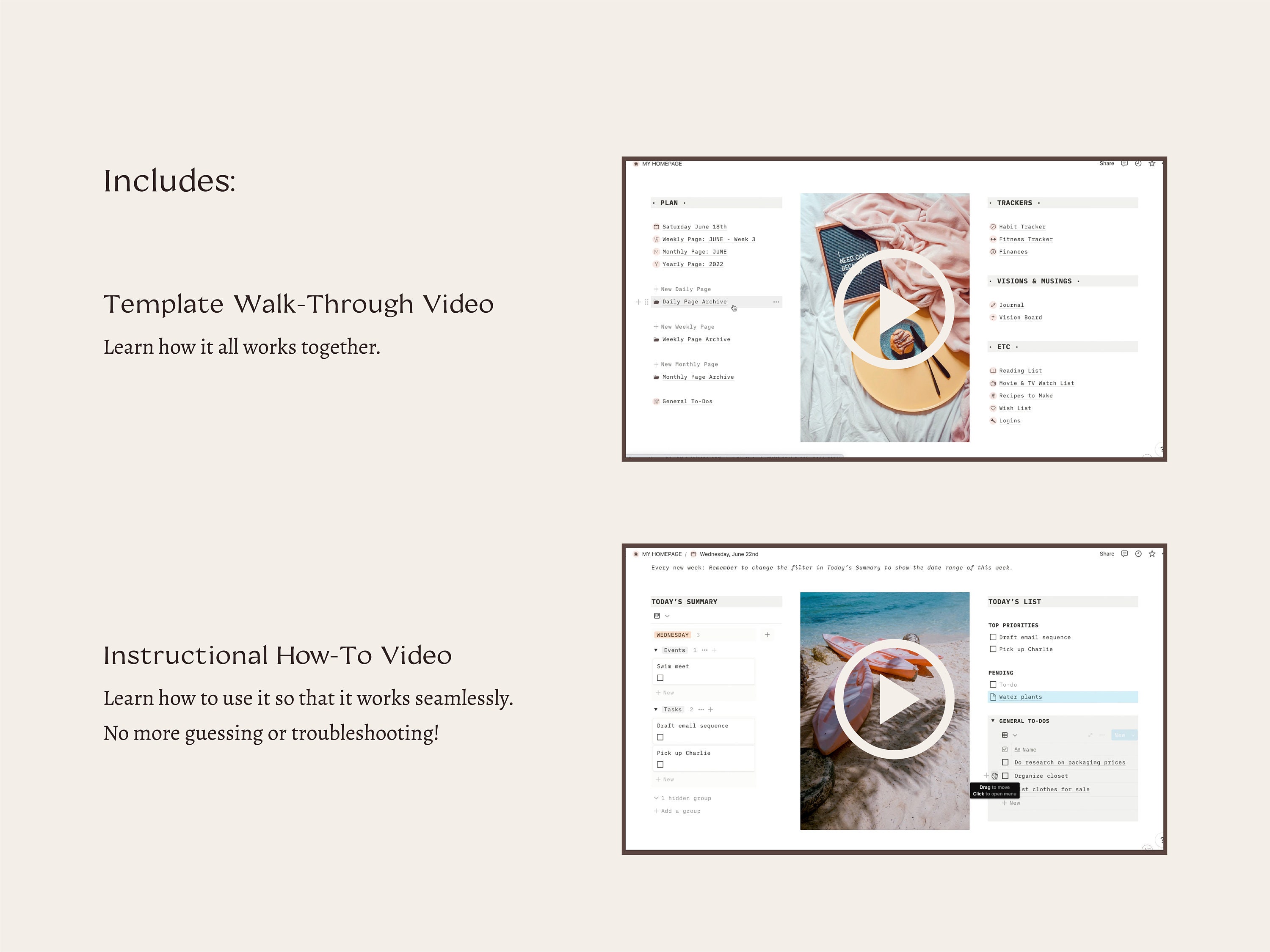 Advanced Personal Planner Notion Template All in One Notion - Etsy