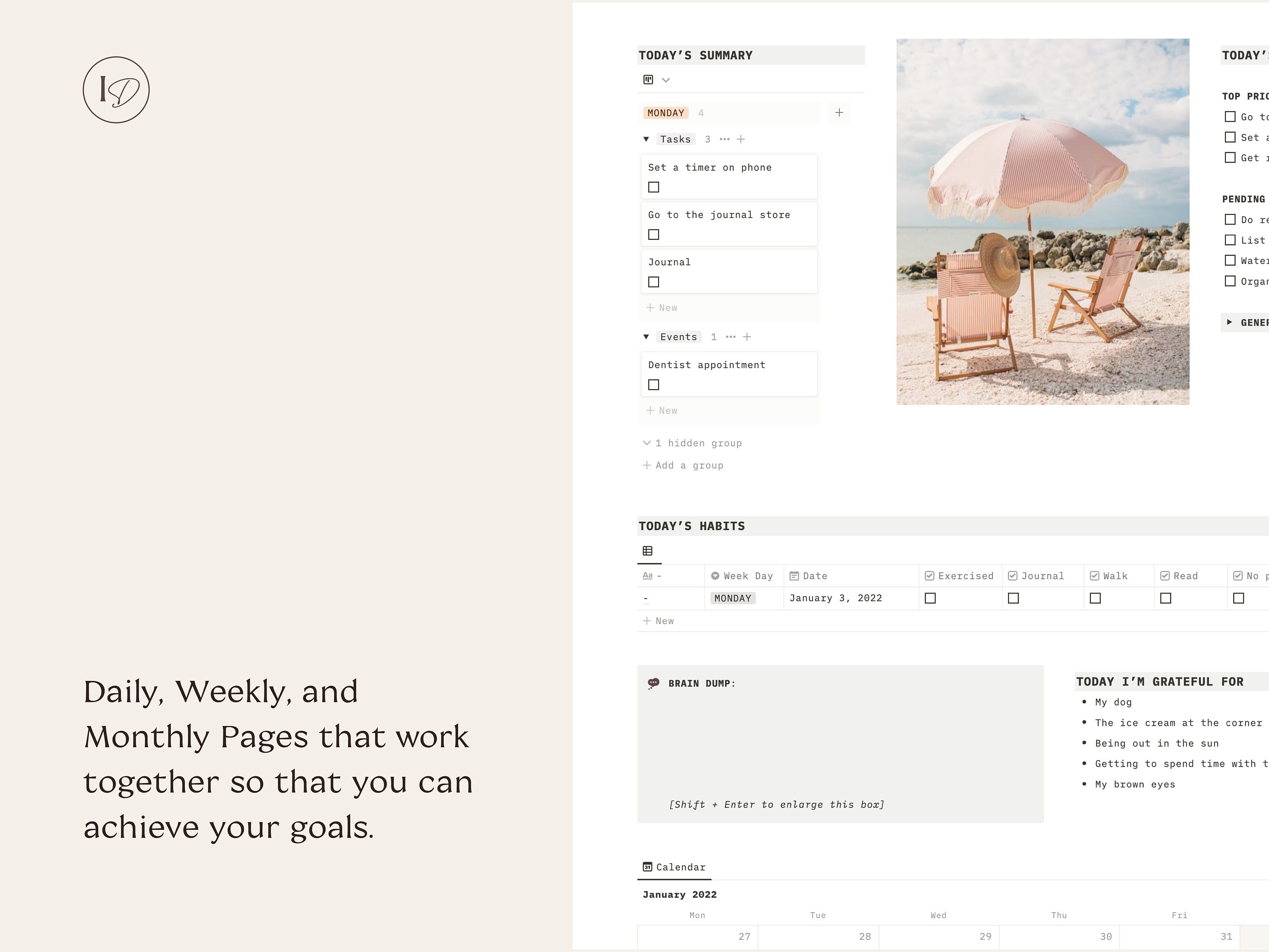 Advanced Personal Planner Notion Template All in One Notion - Etsy
