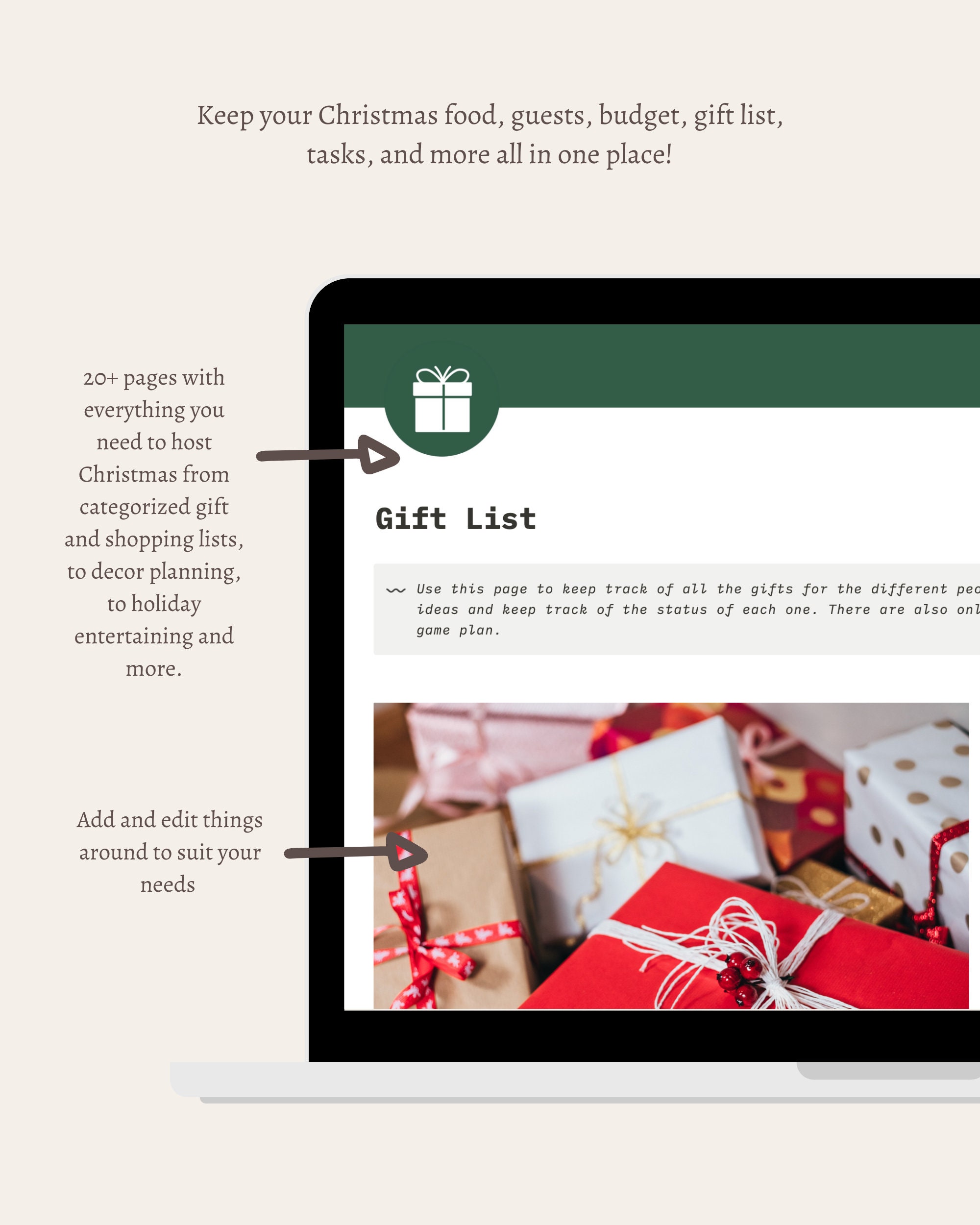 Christmas Planner Notion Template | Christmas Planner | Holiday Planner ...