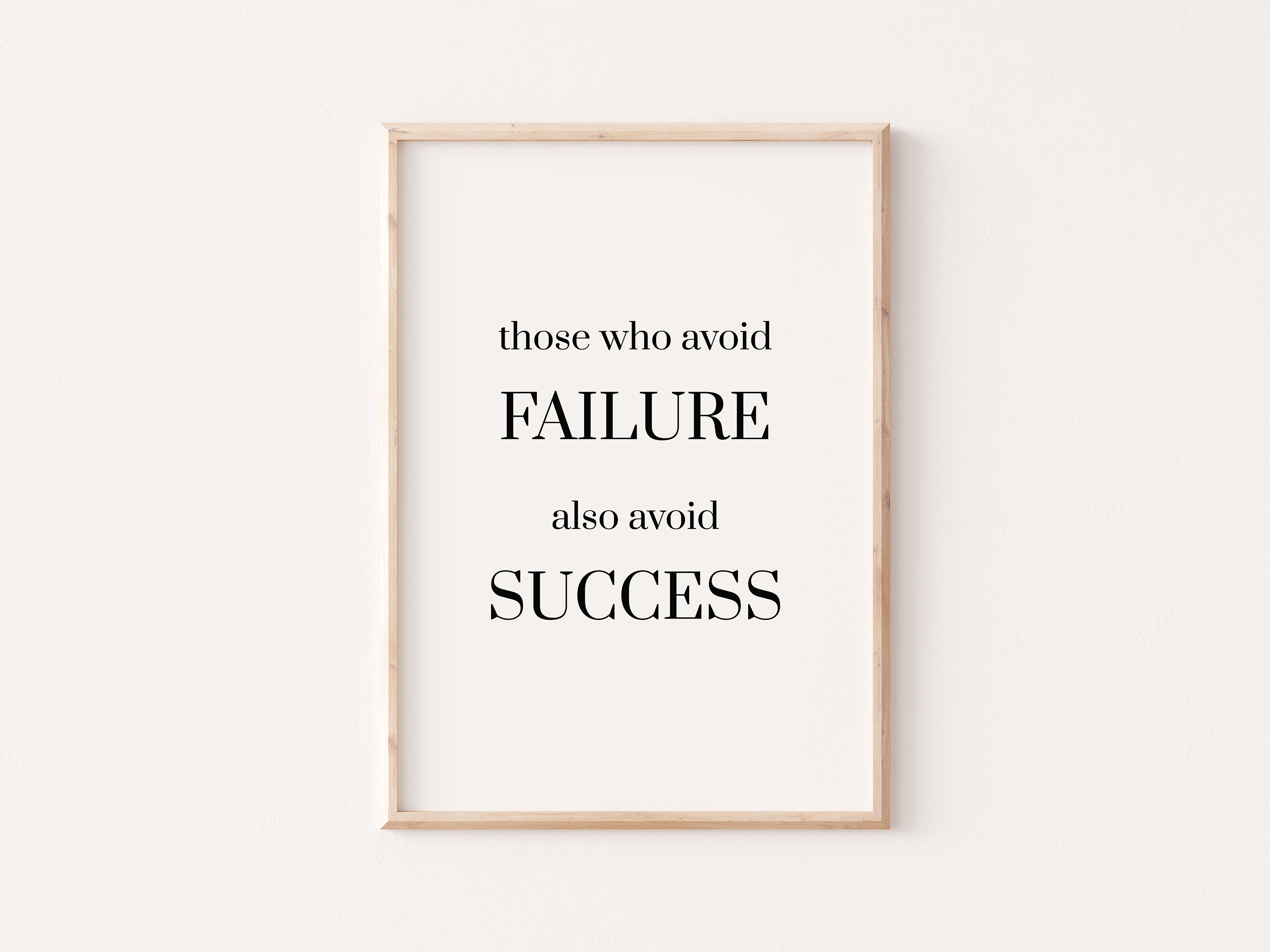 Success Quote, Wall Art Quotes, Typography Print, Digital Download ...