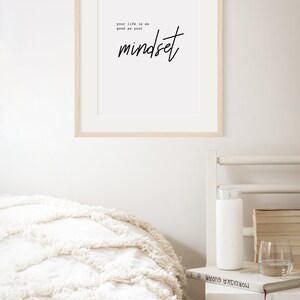 Mindset Quote, Wall Art Quotes, Typography Print, Digital Download ...