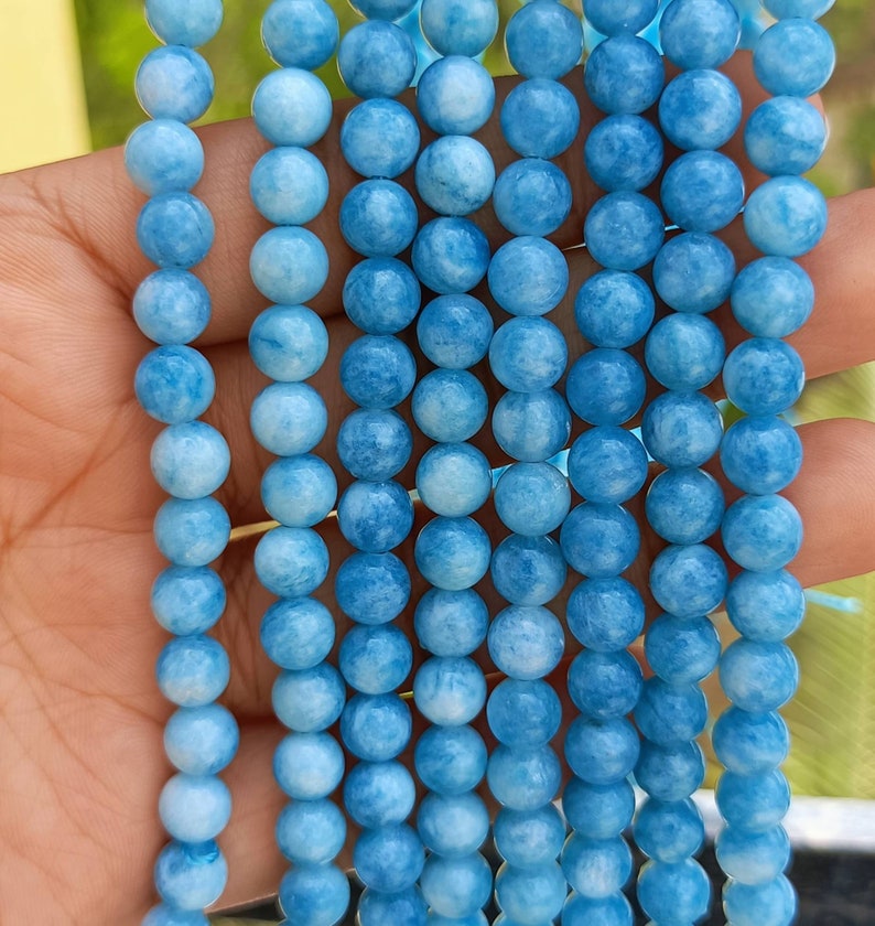 Blue Amazonite 6.5mm Round Smooth Beads 14/ AAA Gemstone - Etsy