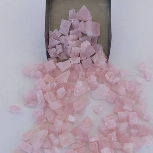 10 Piece Small Raw Rose Quartz Slab / A Grade Rose Quartz Mix - Etsy