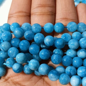Blue Amazonite 6.5mm Round Smooth Beads 14/ AAA Gemstone - Etsy