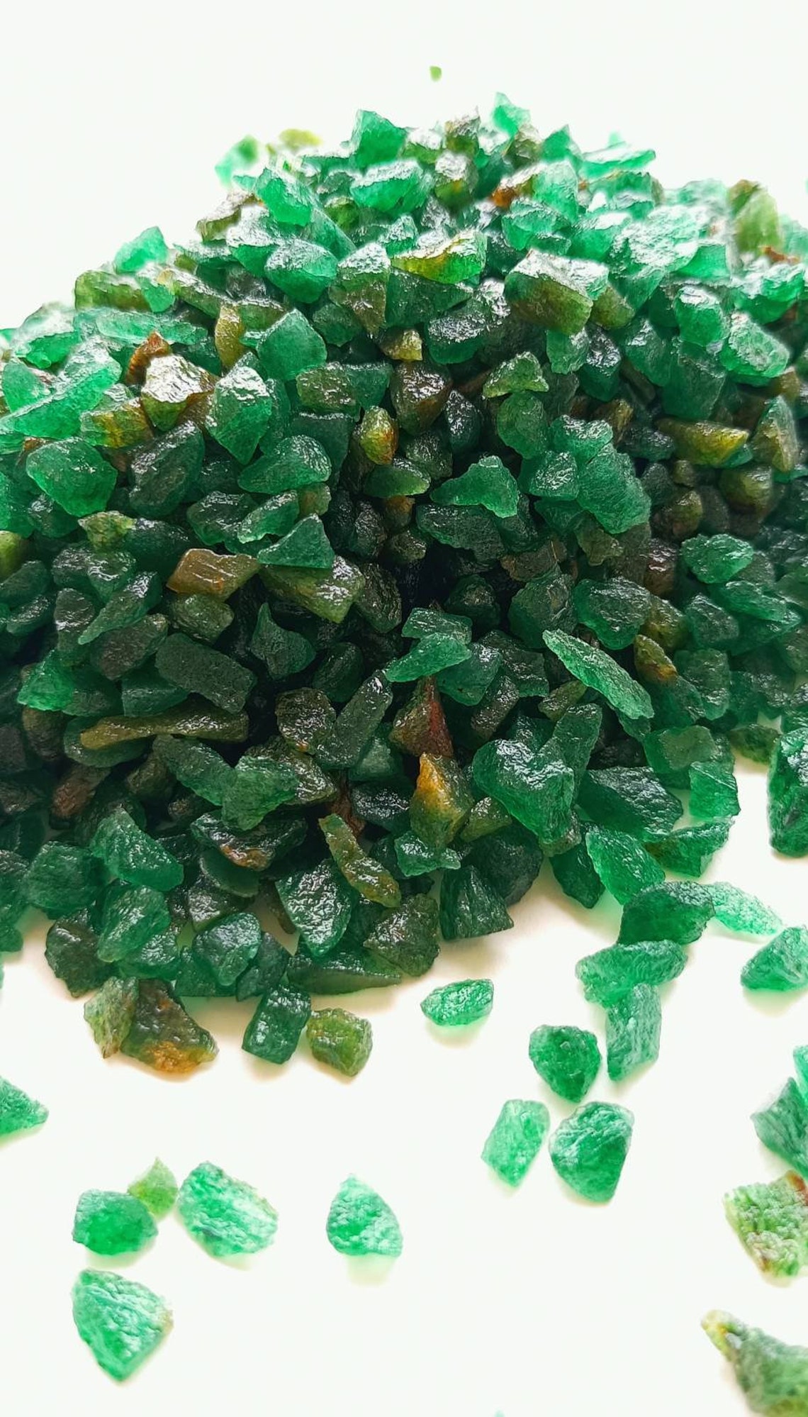 Raw green aventurine chips pieces / loose gemstone wholesale | Etsy