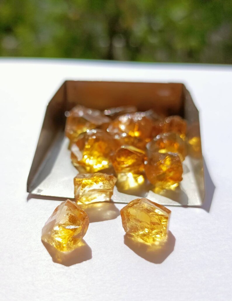 Raw Citrine Gemstone Lot: Golden Money Stone (8-15MM) - Etsy