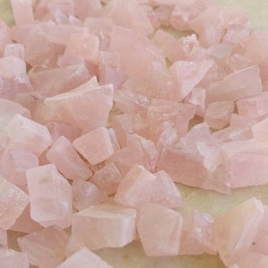 10 Piece Small Raw Rose Quartz Slab / A Grade Rose Quartz Mix - Etsy