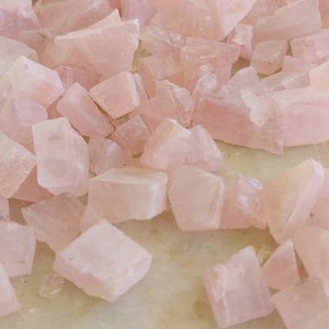 10 Piece Small Raw Rose Quartz Slab / A Grade Rose Quartz Mix - Etsy