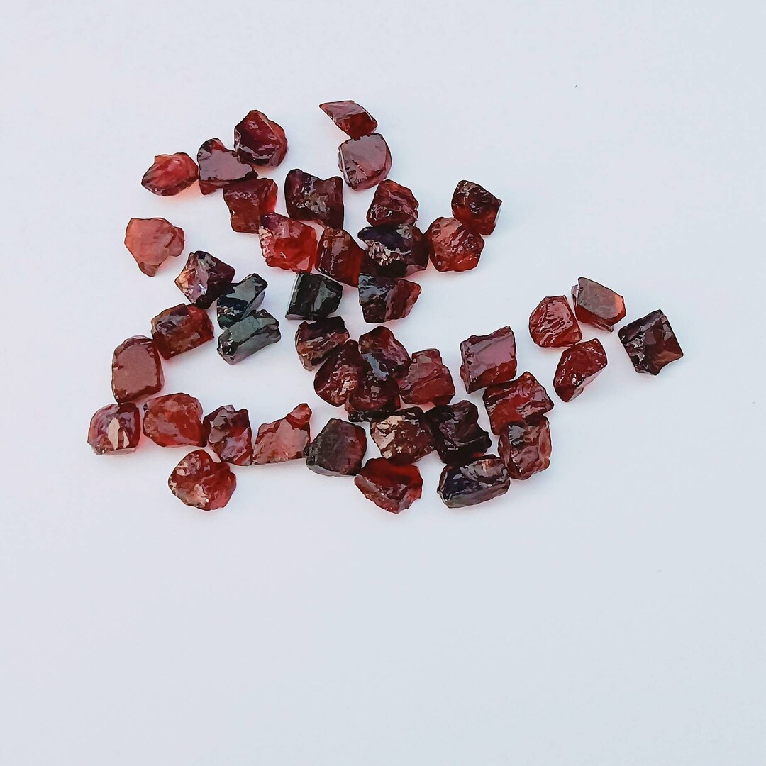 AAA Raw Garnet Pieces: Natural Loose Gemstone (6-8MM) - Etsy