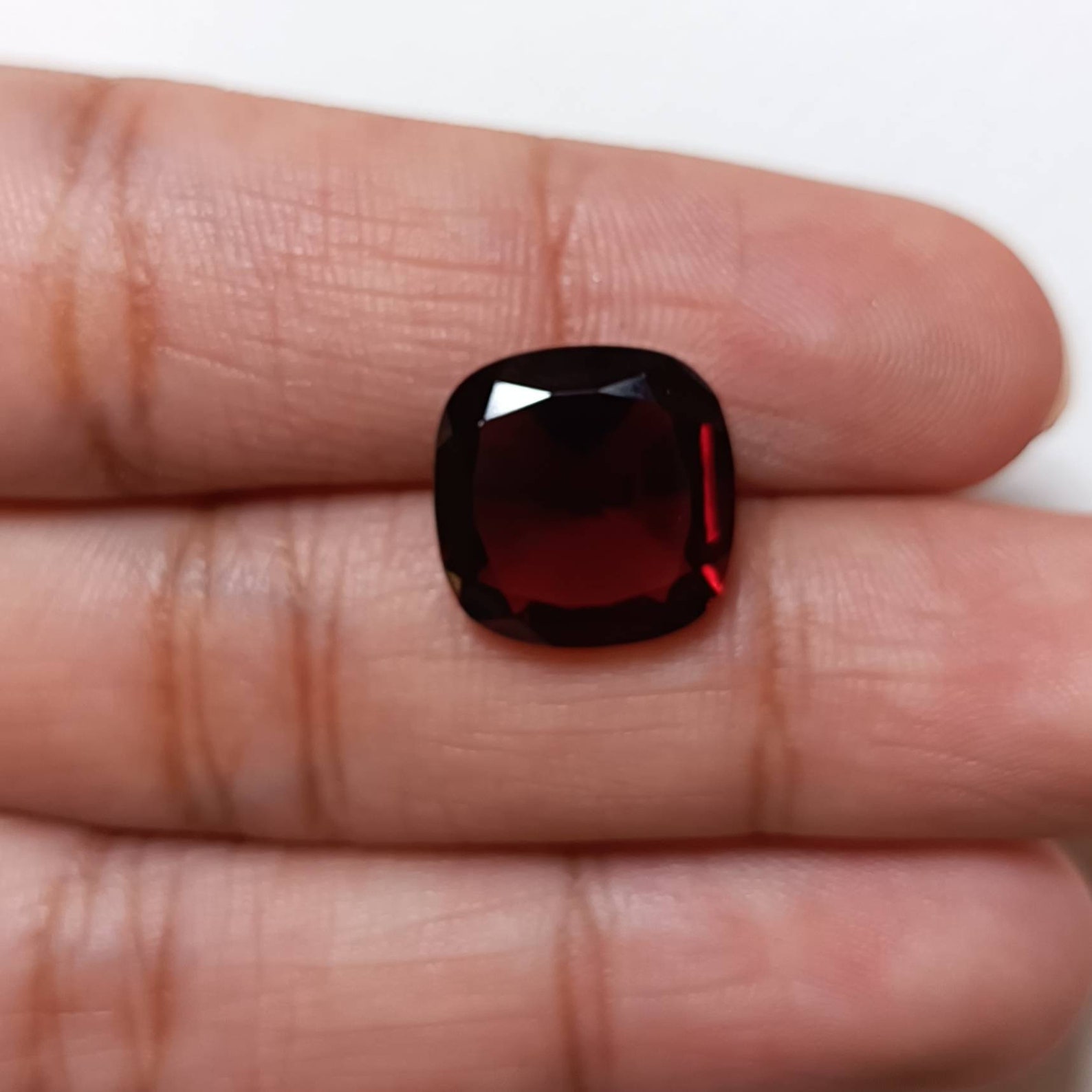 AAA Quality Mozambique Garnet Big Faceted Cushion Gemstone, Size 4mm to ...
