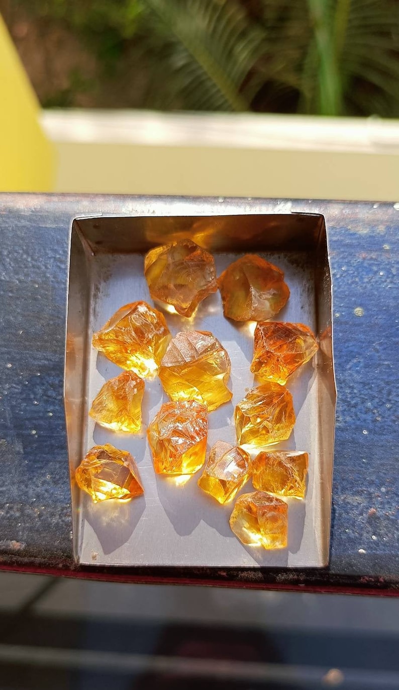 Raw Citrine Gemstone Lot: Golden Money Stone (8-15MM) - Etsy