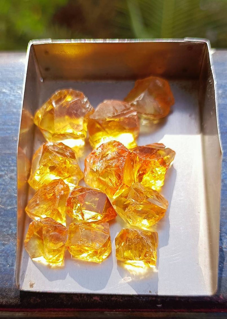 Raw Citrine Gemstone Lot: Golden Money Stone (8-15MM) - Etsy