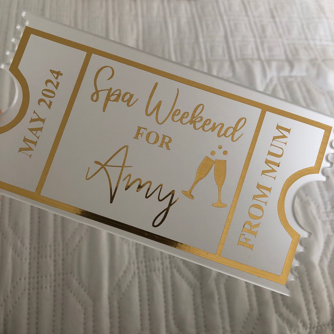 Personalised Gift Ticket, Voucher Keepsake, Custom Ticket, Holiday Gift ...