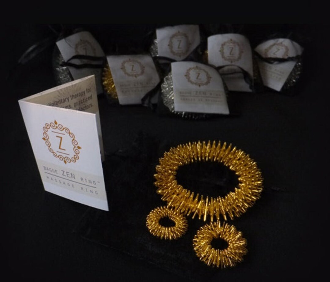 Acupressure, Reflexology 3 Massage Rings SET, 3 Acupressure Rings, Pain ...