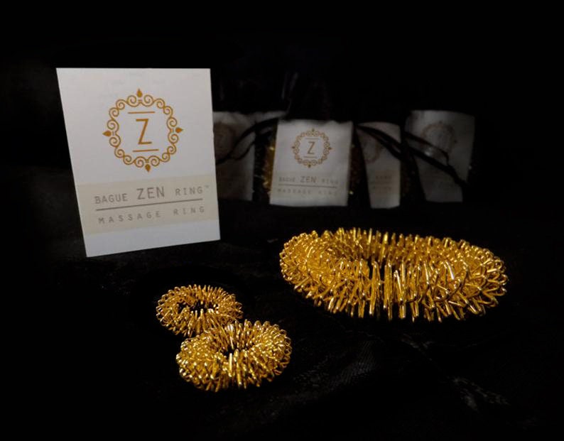 5 Kits of 3 Acupressure Rings, Massage Rings, Health Gift, Reflexology ...