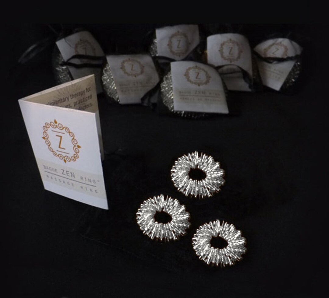 Reflexology SET of 3 Massage Rings, 3 Acupressure Rings, Pain Reliever ...