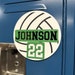 Volleyball Sign With Player Name and Number / Volleyball Decorations ...
