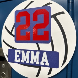 Volleyball Sign With Player Name and Number / Volleyball Decorations ...