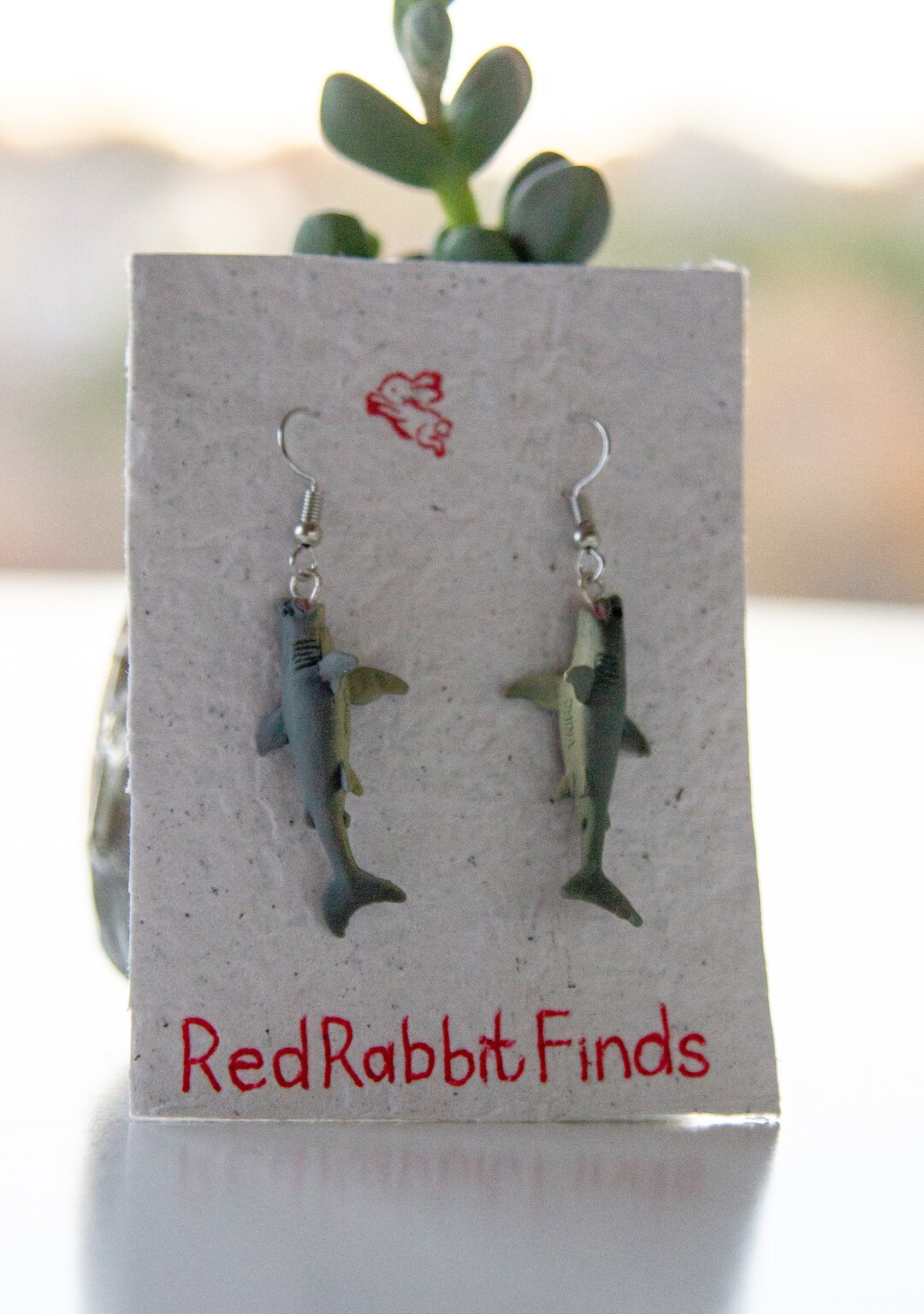 Shark Earrings | Great White Shark Earrings | Hypoallergenic | Drop ...