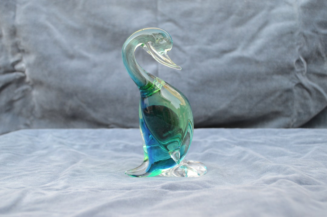 Archimede Seguso Murano Glass Duck - Etsy