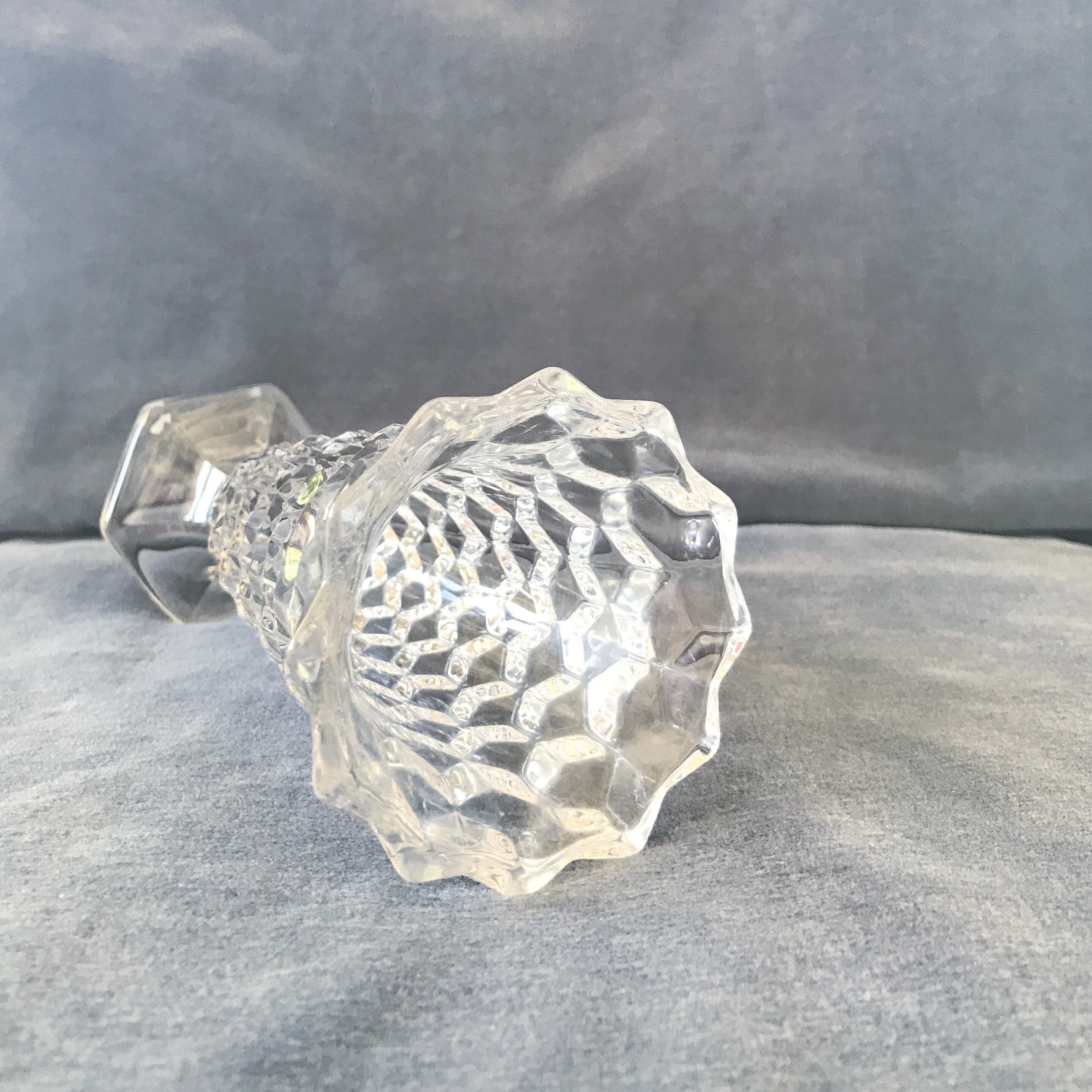 Fostoria American Small Bud Vase W/ Block Geometric Pattern - Etsy