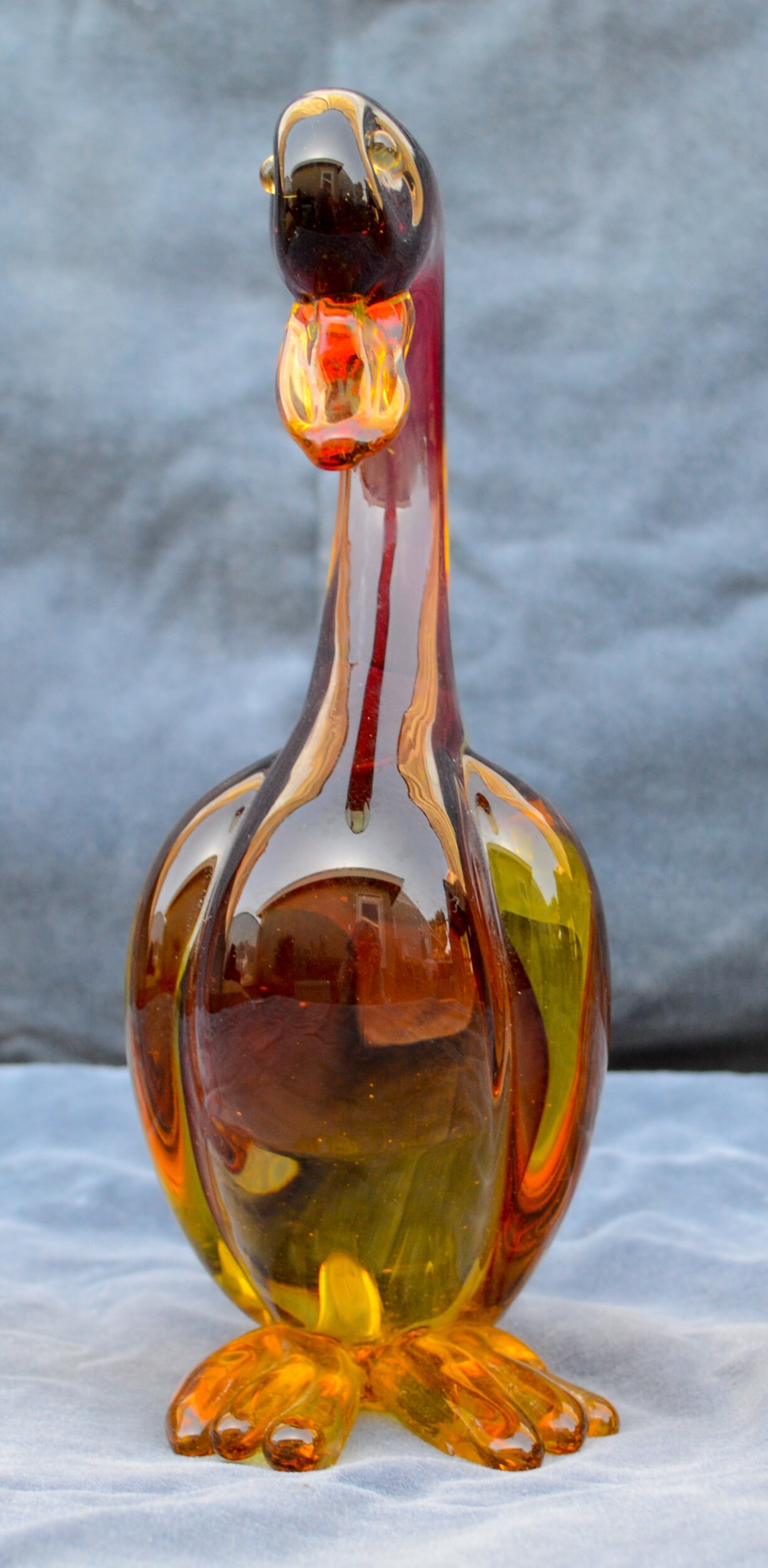 Archimede Seguso Murano Glass Duck \u2013 OrangeBrown Art ...