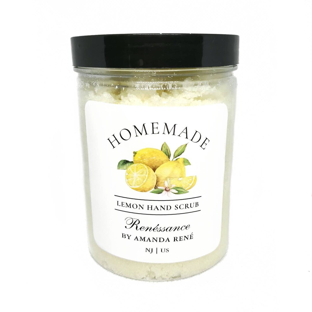 Natural Lemon Hand and Body Exfoliator Scrub for Smooth - Etsy
