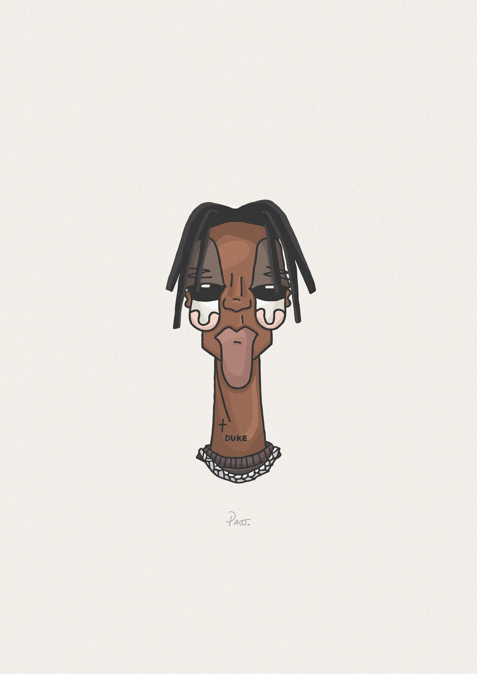 Travis Scott Print / Wall Art / Illustration / Digital Art / Art for ...