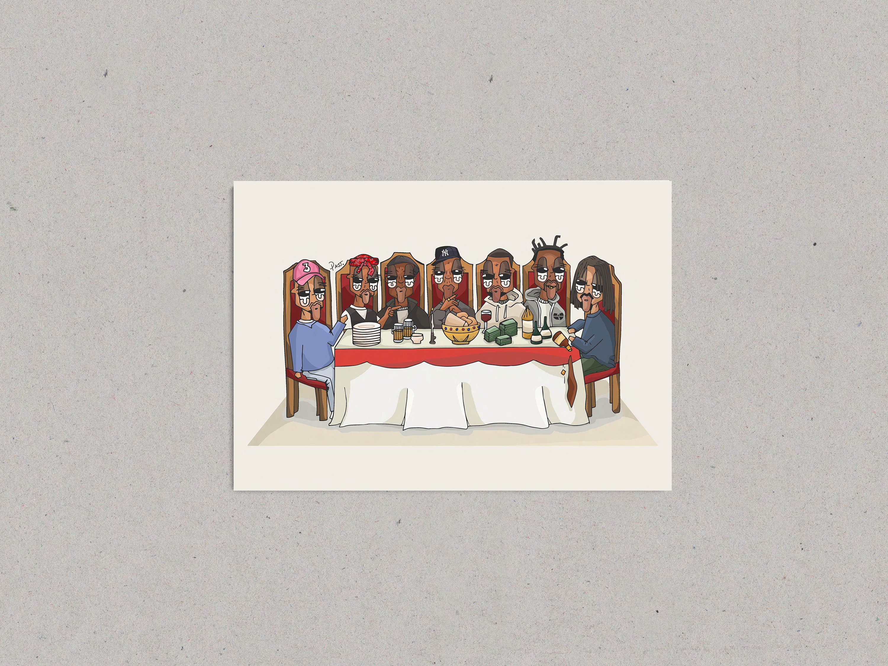 The Last Supper Rap Edition / Kanye West Art / Jay Z Art / Rap | Etsy