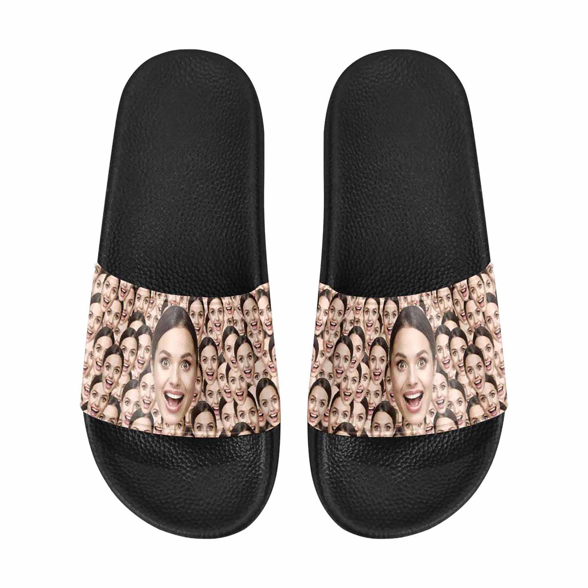 Custom Personalized Slide Sandals,custom Face Slide Sandals,mens and ...