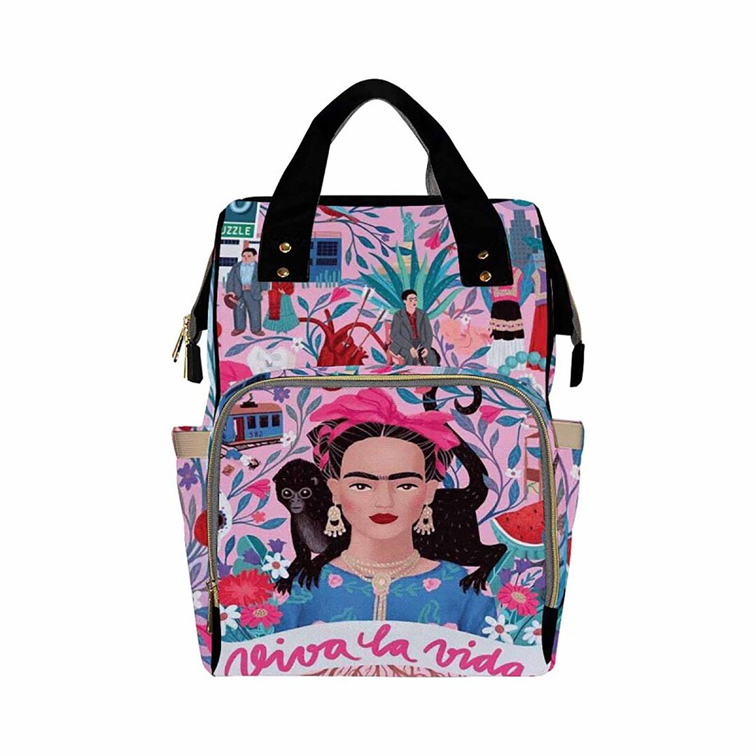 Frida Kahlo Diaper Bag Backpack: Waterproof Nylon Travel Bag - Etsy