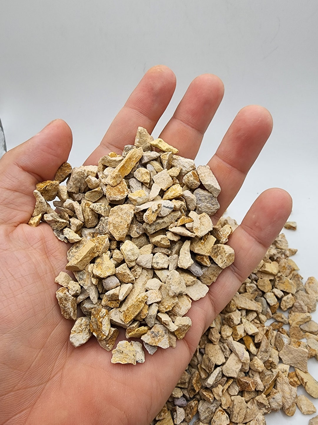 3/8 California Gold Crushed Gravel Rock Soil Topper for Succulents and ...