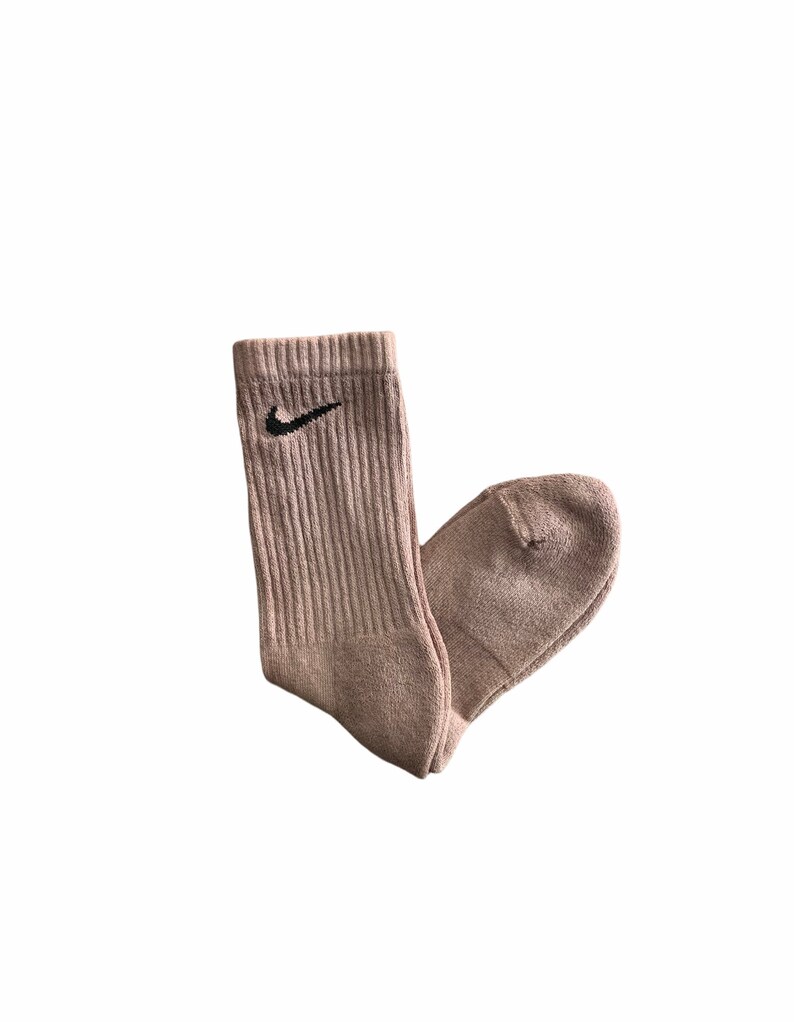 Neutral Solid Dyed Nike Socks - Etsy