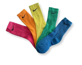 Neutral Solid Dyed Nike Socks - Etsy