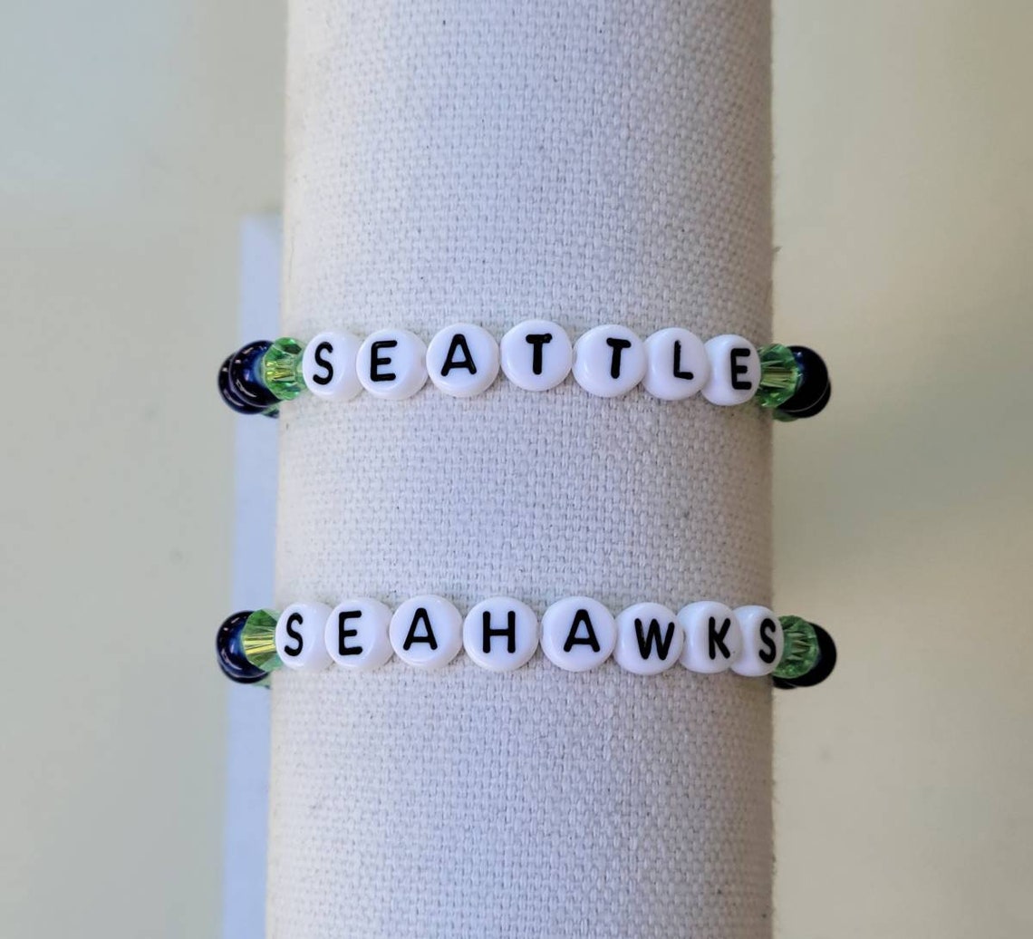 Seattle Seahawks Bracelets - Etsy