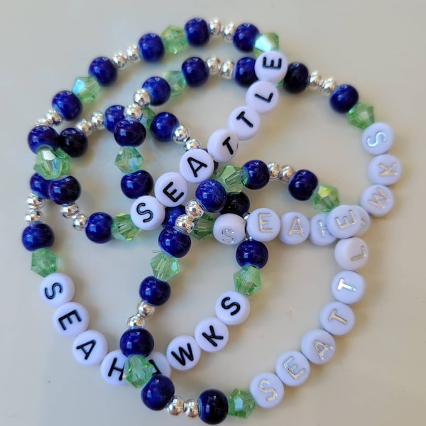 Seahawks Bracelet - Etsy